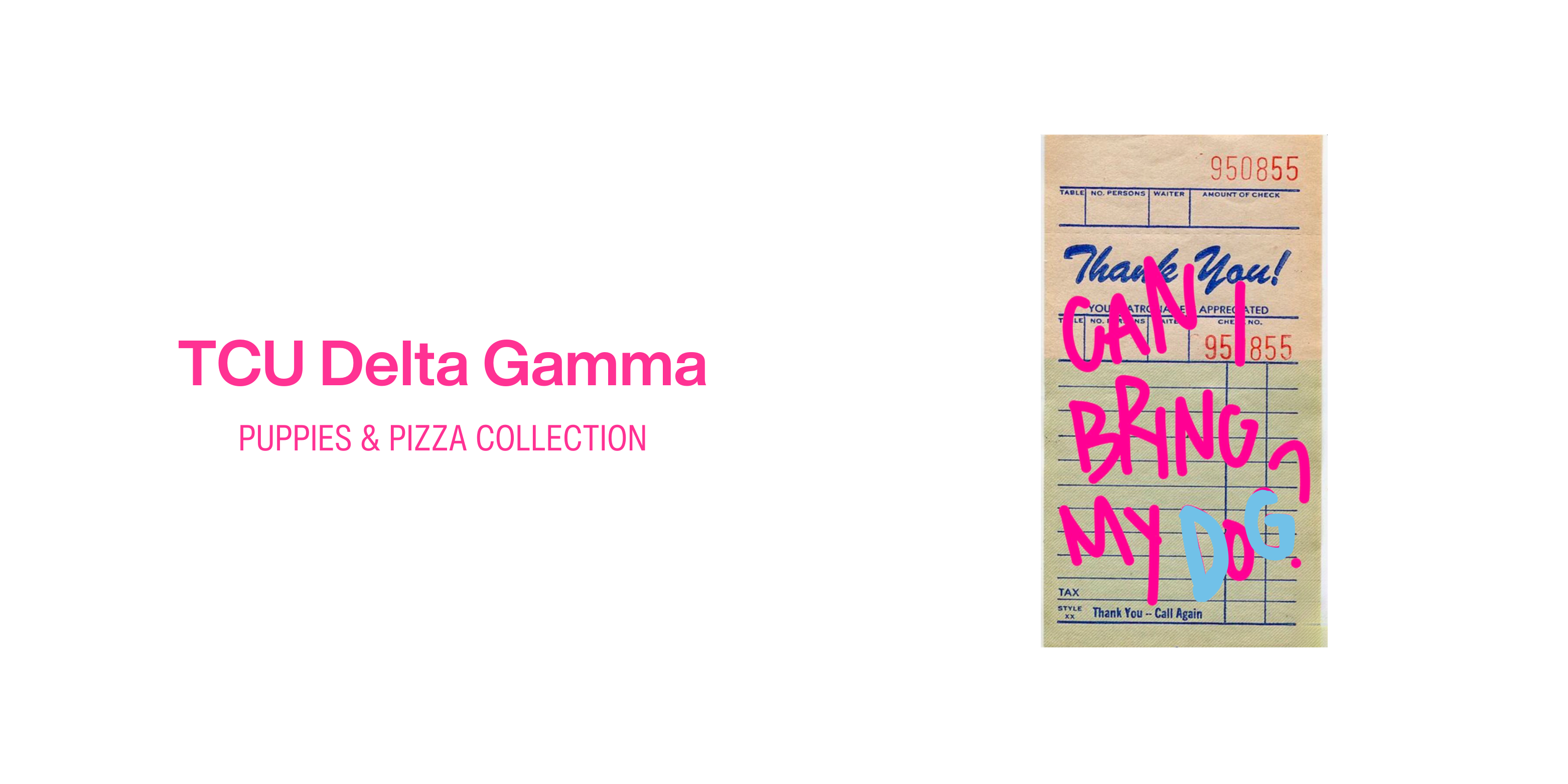 TCU Delta Gamma - Puppies & Pizza Collection – Doughboy Depot